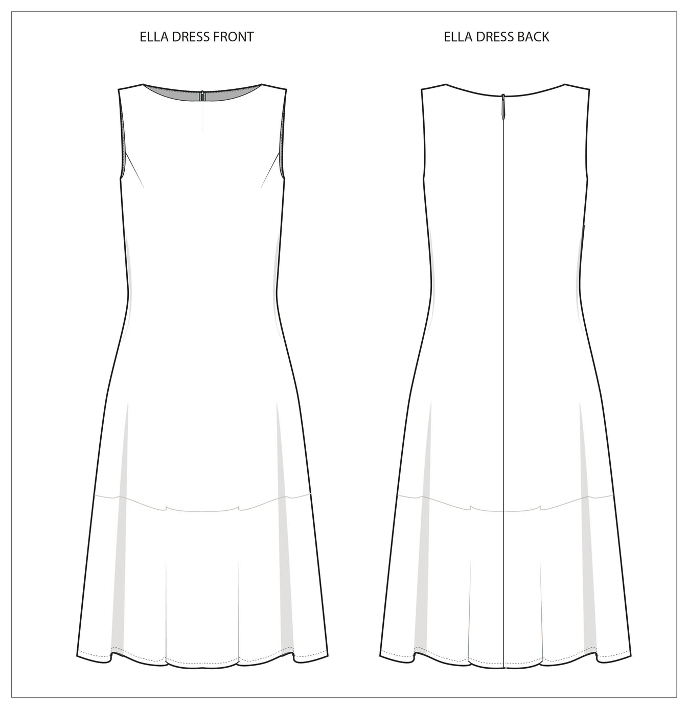 Ella Dress - PDF SEWING PATTERN – Pattern Scout Studio